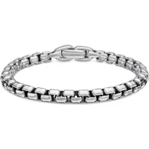 David Yurman Sterling Large Box Chain Link Bracelet - Silver