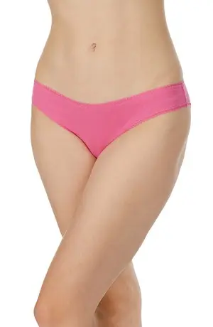 ON GOSSAMER Cabana Stretch Cotton Bikini Azalea Pink