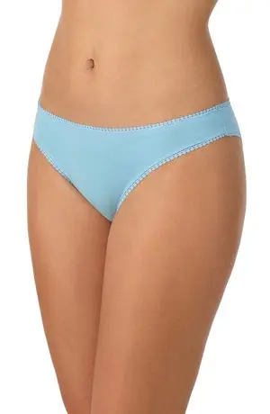 ON GOSSAMER Cabana Stretch Cotton Bikini Clear Sky