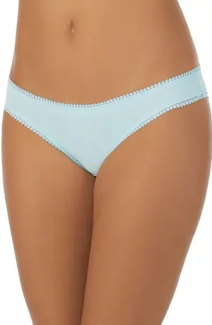 ON GOSSAMER Cabana Stretch Cotton Bikini Spun Sugar