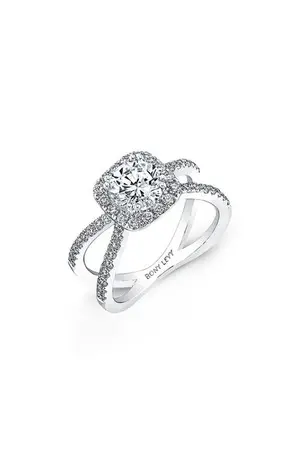 Bony Levy Pavé Diamond Engagement Ring Setting - White Gold