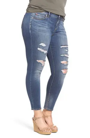SLINK JEANS High Waist Ankle Skinny Jeans - Danika