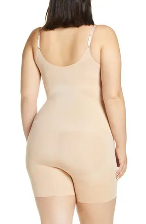 Spanx Spanxsculpt™ Oncore Open Bust Mid Thigh Bodysuit - Soft Nude