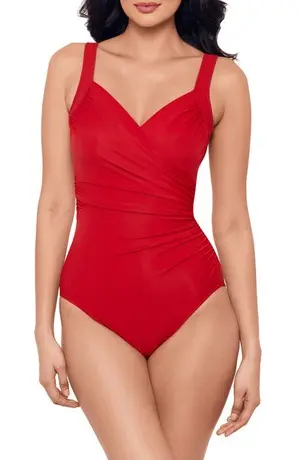 MIRACLESUIT® Sanibel One-piece Swimsuit - Cayenne Red