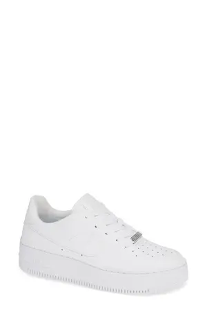 Nike Air Force 1 Sage Low Platform Sneakers White/ White/ White