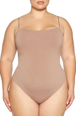 Naked Wardrobe Fine Lines Thong Bodysuit