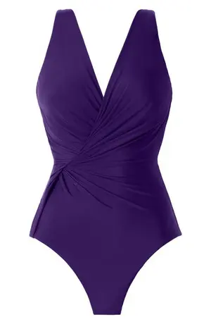 Miraclesuit Twisted Sister Esmerlda One-piece Swimsuit - Mulberry