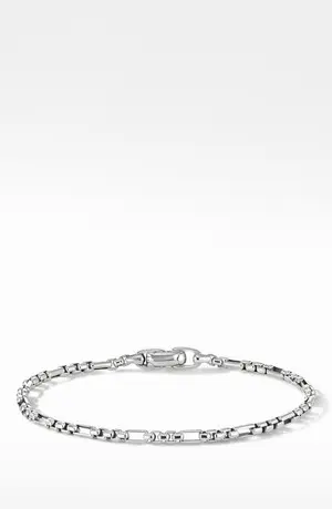 David Yurman Sterling Box Chain Bracelet - Silver