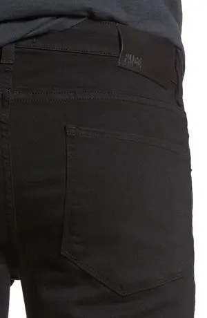 Paige Transcend Croft Skinny Fit Jeans - Black Shadow