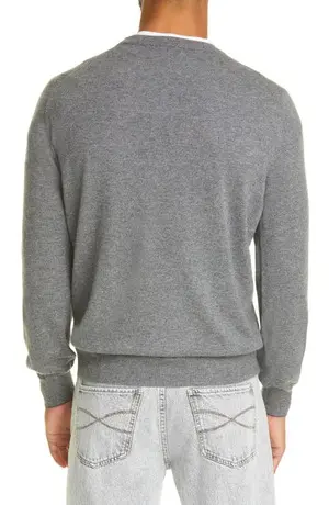 Brunello Cucinelli Cashmere Crewneck Sweater - Grey
