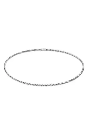 David Yurman Sculpted Cable Necklace - Silver