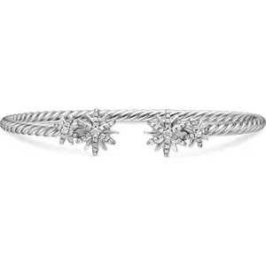David Yurman Starburst Diamond Cuff Bracelet - Diamond/silver