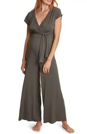 CACHE COEUR Cache Coeur Origin Maternity/Nursing Jumpsuit Khaki