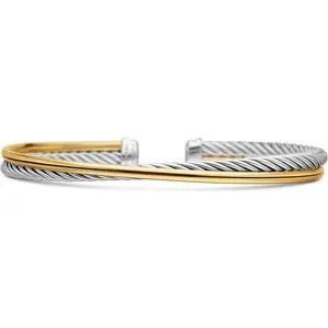 David Yurman Crossover Bangle Bracelet - Silver/gold