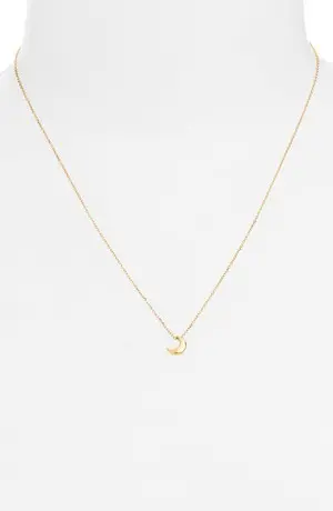 Bony Levy 14k Gold Moon Pendant Necklace