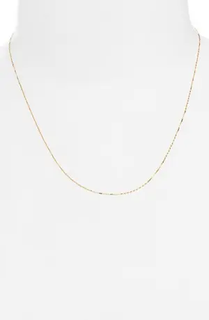 Bony Levy 14k Gold Flat Rolo Chain Necklace