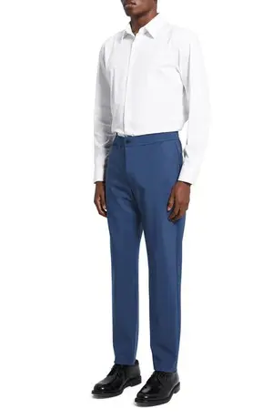 Theory Mayer Precision Ponte Knit Trousers - Deep Atlantic