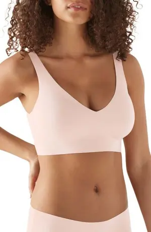 TRUE & CO True Body Boost V-neck Bra Peony