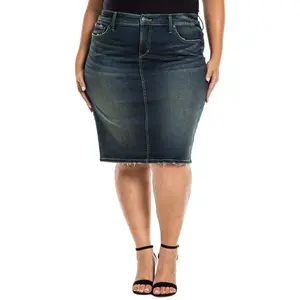 SLINK JEANS Denim Pencil Skirt