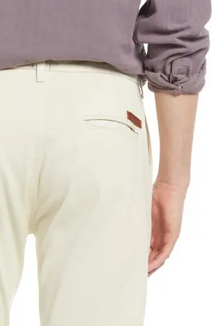 HIROSHI KATO Denit® Slim Fit Stretch Chino Pants - Ivory