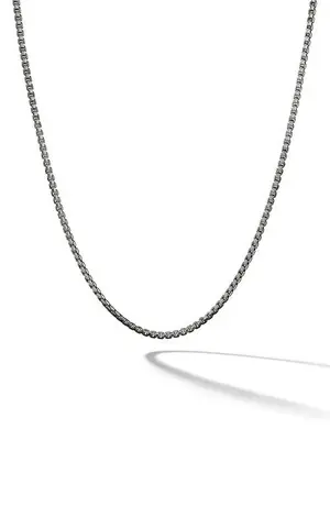 David Yurman Box Chain Necklace - Silver