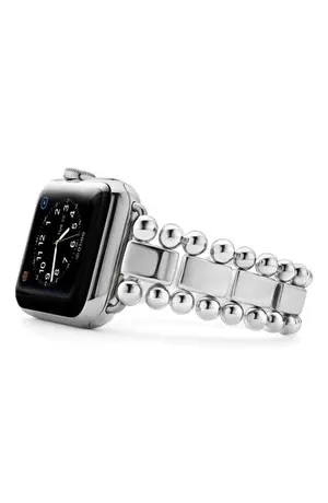 Lagos Smart Caviar Apple Watch® Band - Silver
