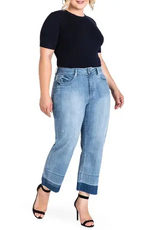 STANDARDS & PRACTICES Release Hem Denim Culottes