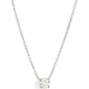Bony Levy Liora Solitaire Diamond Pendant Necklace - White Gold