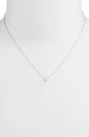 Bony Levy Liora Solitaire Diamond Pendant Necklace - White Gold