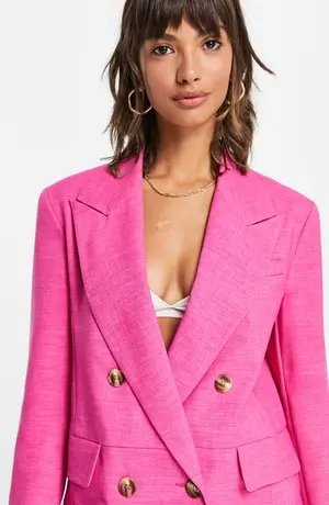 Topshop Double Breasted Blazer