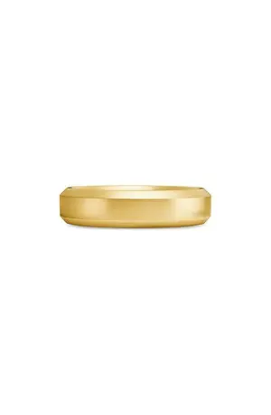 David Yurman Beveled Band Ring - Gold