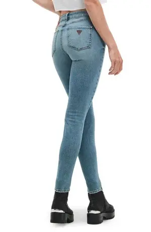 Guess 1981 High-waist Ankle Skinny Jeans - Zircon Blue