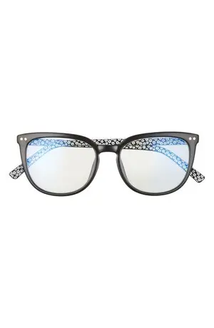 Kate Spade New York Albi Blue Light Blocking Eyeglasses - Black/clear