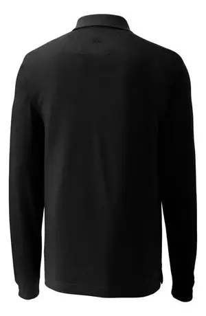 Cutter & Buck Advantage Tri-blend Long Sleeve Polo - Black
