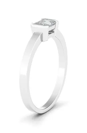 HAUTECARAT Lab Grown Diamond Band Ring - White Gold
