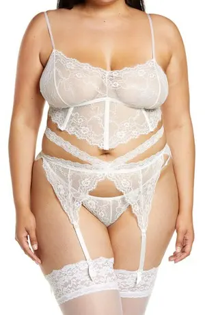 COQUETTE Lace Bra - White