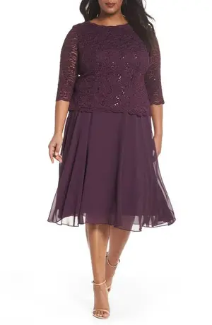 Alex Evenings Lace Cocktail Dresses