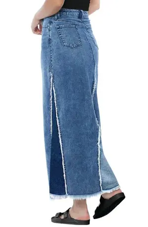WASH LAB DENIM Maxi Skirt