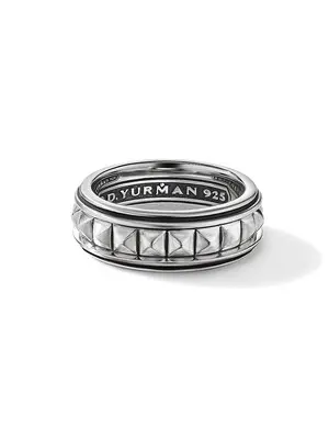 David Yurman David Yurman Pyramid Sterling Silver Band Ring - Silver