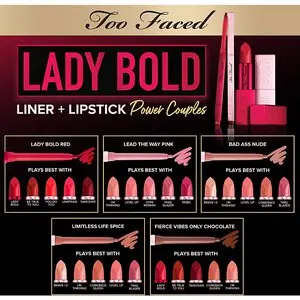 TOO FACED Em-power Pigment Cream Lipstick 4g - Lady Bold