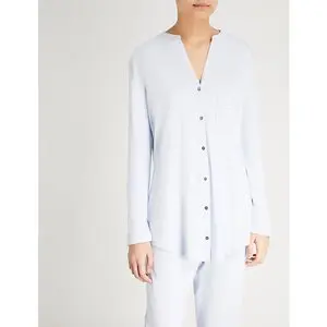 Hanro Pure Essence Cotton-jersey Pyjama Set - Blue Glow
