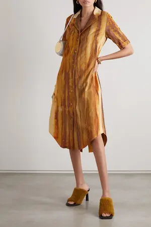 THEBE MAGUGU Oxidized Wool Shirt Dress