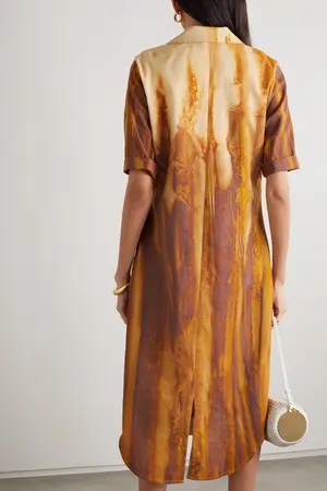 THEBE MAGUGU Oxidized Wool Shirt Dress