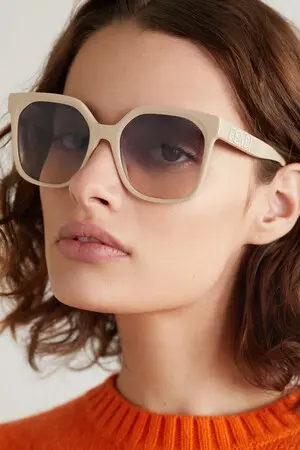 Fendi Oversized Square-frame Acetate Sunglasses