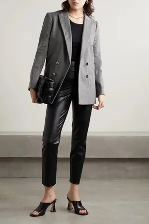 Veronica Beard Oria Oversized Double-breasted Wool-blend Blazer