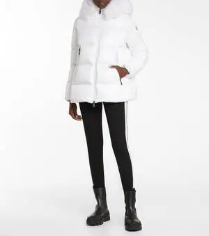 Moncler Mid-rise Jersey Stirrup Leggings - Black