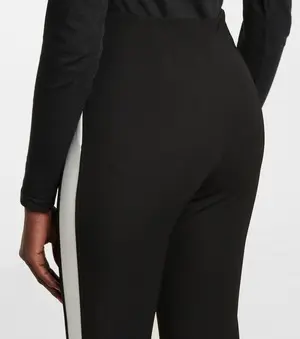 Moncler Mid-rise Jersey Stirrup Leggings - Black