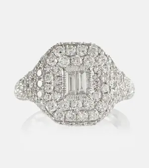 Shay Jewelry Pavé Diamond Pinky Ring - Silver