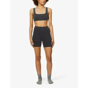 SKIMS Outdoor Basics High-rise Stretch-cotton Shorts