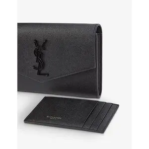 Saint Laurent Uptown Leather Wallet-on-chain